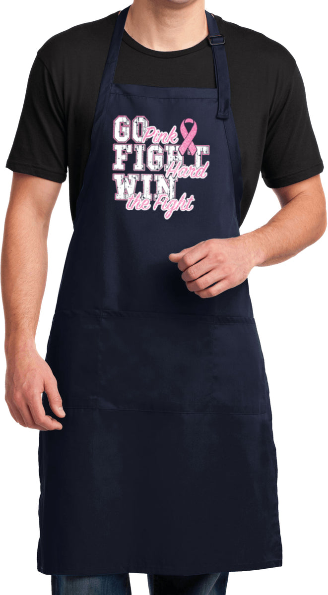 Breast Cancer Apron Go Fight Win