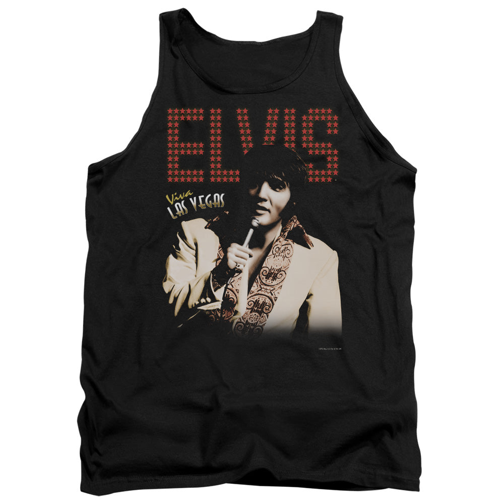 Elvis Presley Tanktop Viva Las Vegas Stars Black Tank