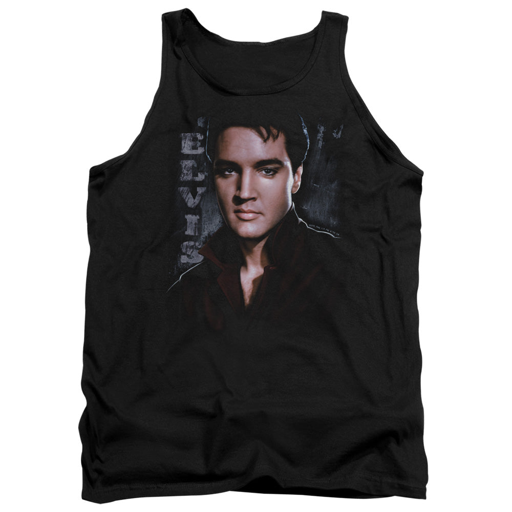 Elvis Presley Tanktop Serious Pose Black Tank