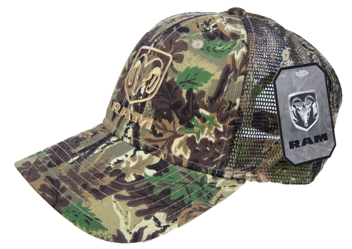 Dodge Ram Hat Camoflauge Embroidered Cap