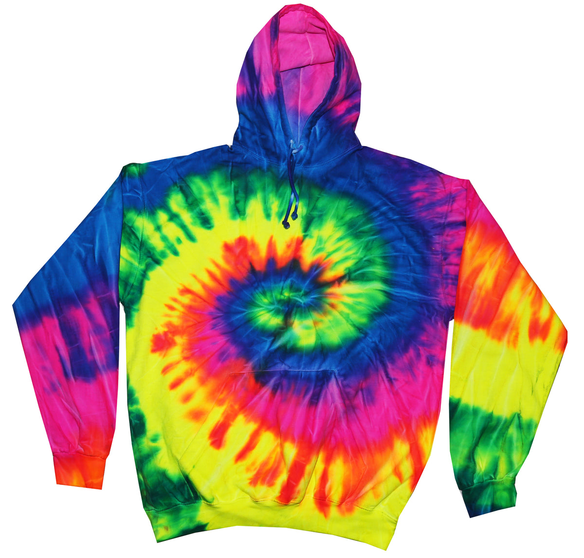 Kids Tie Dye Pullover Multi Color Eternity Swirl Hoodie