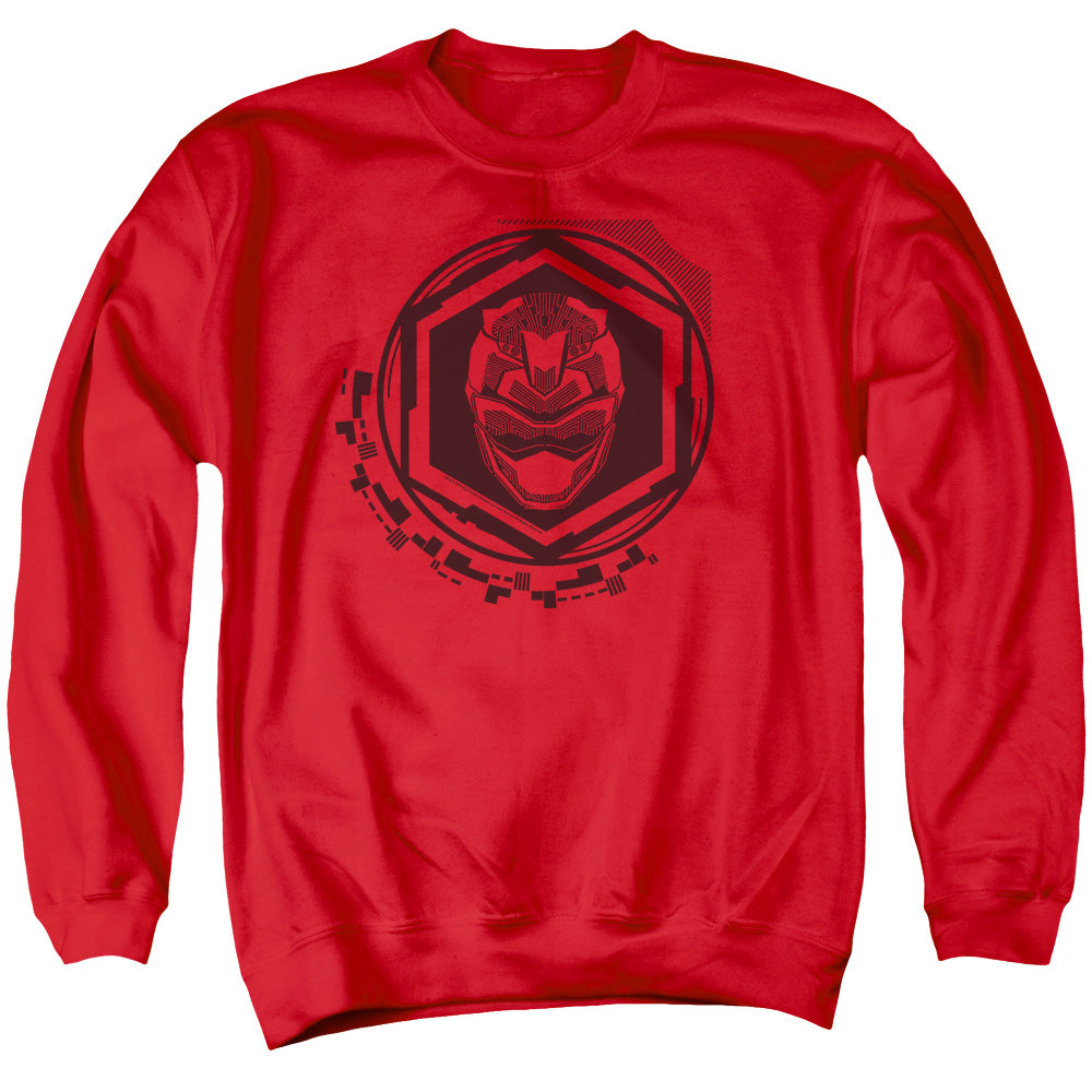 Power Rangers Sweatshirt Red Ranger Helmet Red Pullover