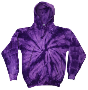 Kids Tie Dye Pullover Multi Color Eternity Swirl Hoodie