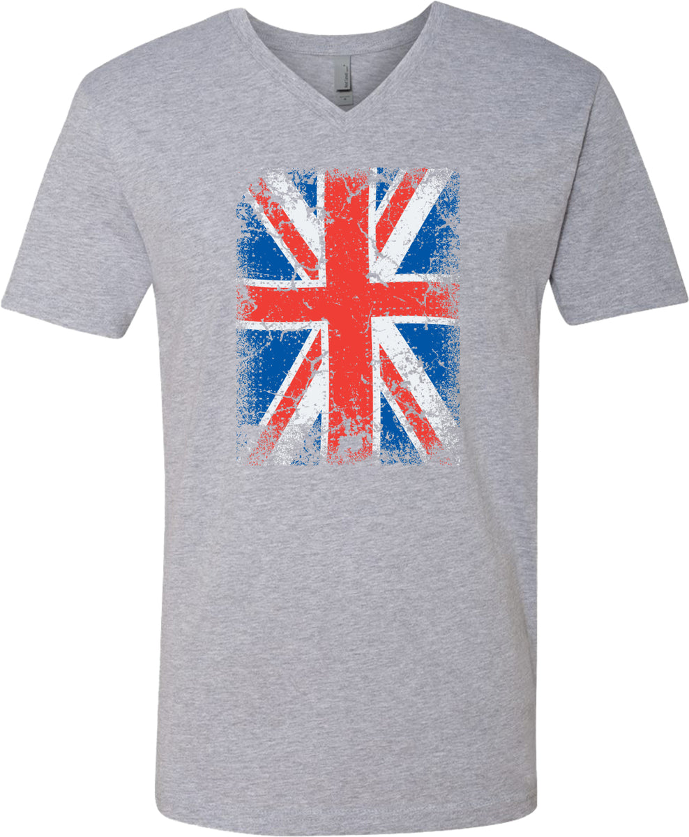 Union Jack T-shirt Flag V-Neck